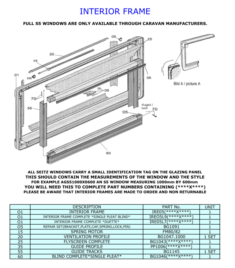 Dometic Seitz S5 Window